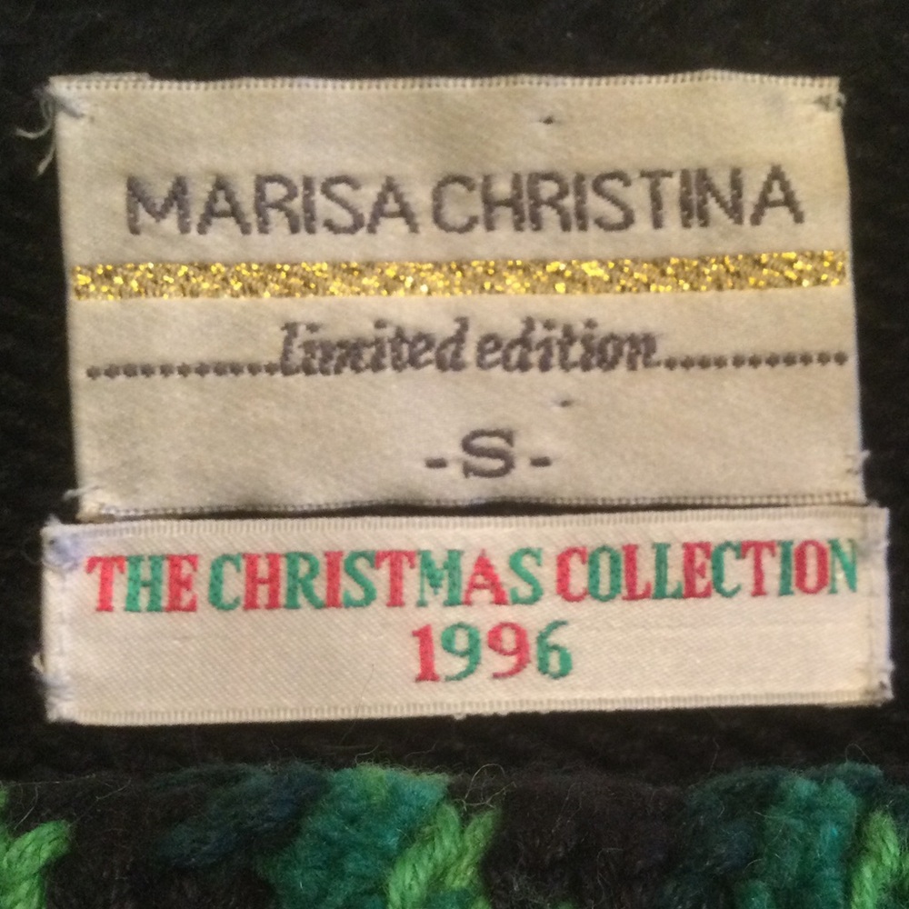 Vintage 1996 Marisa Christina Christmas Sweater Santa… - Gem